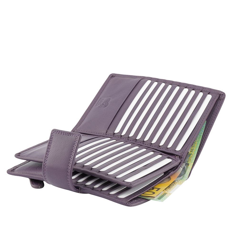 New Genuine Full Grain Leather Unisex RFID Cards Wallet Purse