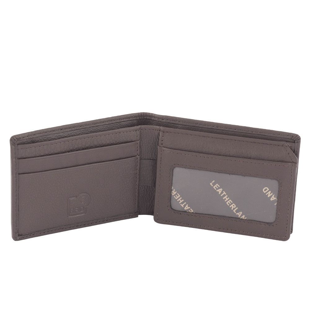 Genuine Men's Soft Leather Small RFID Slim Wallet