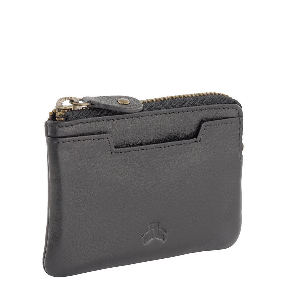 RFID Unisex Genuine Soft Leather Compact Slim Key Wallet Card Holder