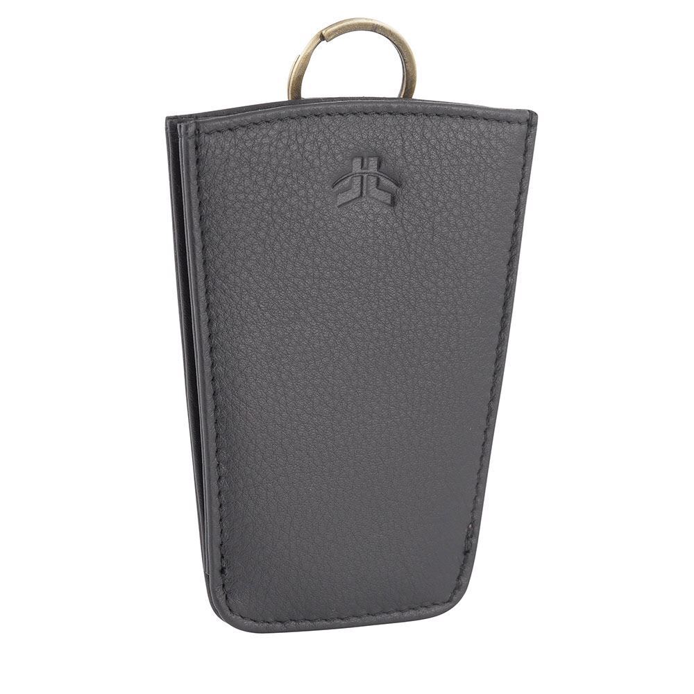 Men’s Women’s Genuine Full Grain Leather Slim Key Wallet Ultra Sleek